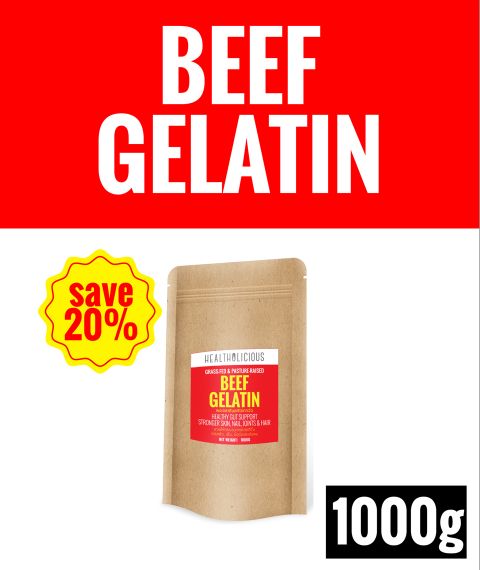 Pasture-Raised Beef Gelatin Powder [1000g] – Healtholicious One-Stop ...